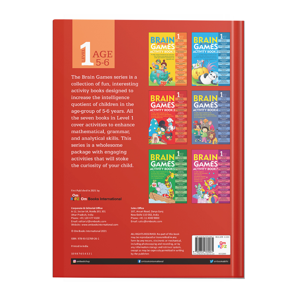 Brain Games ActivityBook-Kids Lvl1:Book6 For Kids Philippines