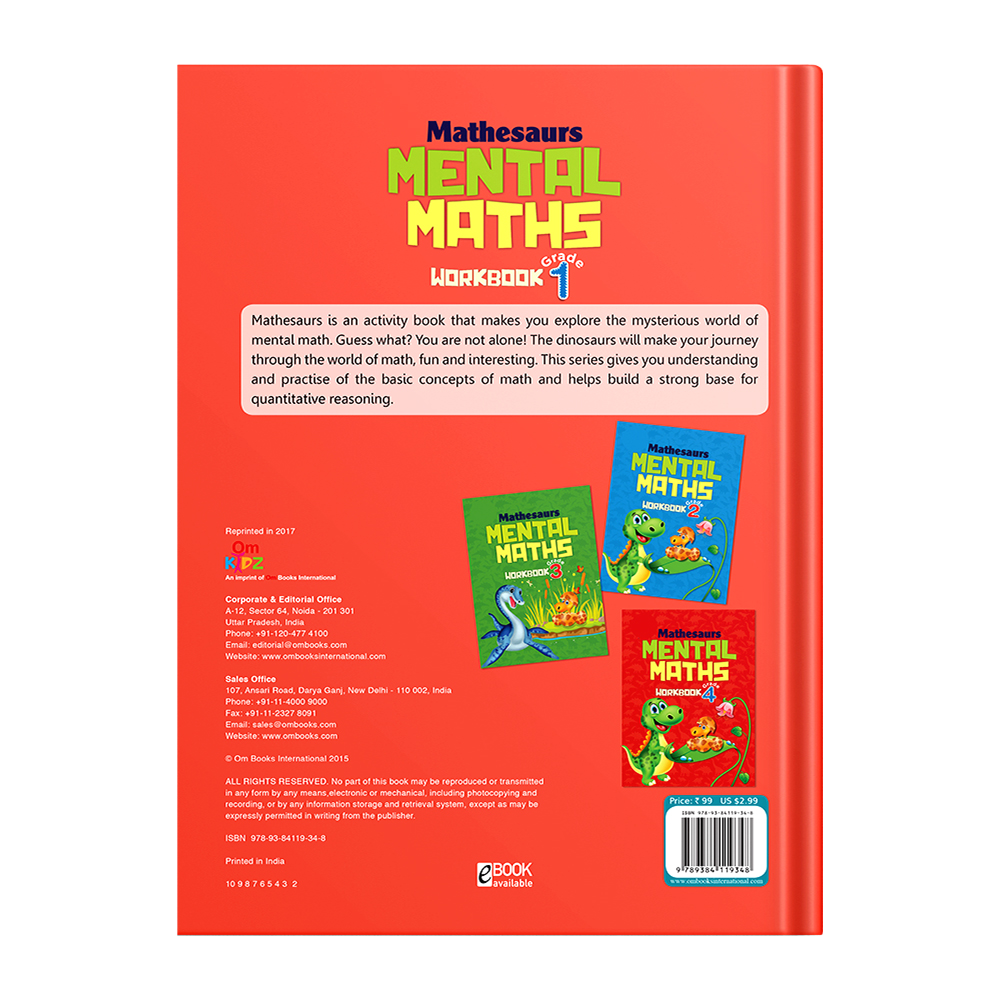Mathesaurs Mental Math Workbook Grade-1 For Kids Philippines